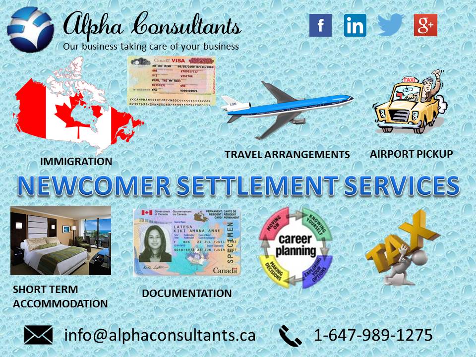 New Comer Settlement Services - Alpha Consultants