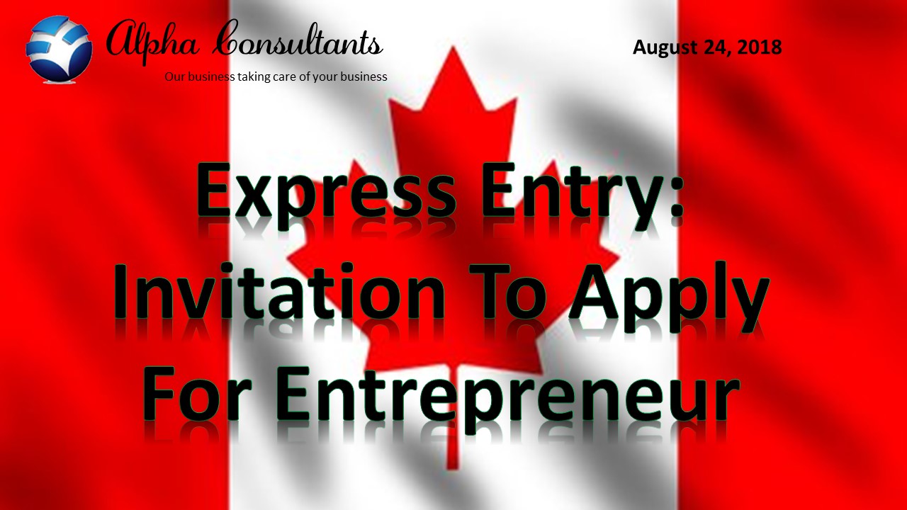 Ontario new invitation Express Entry candidates entrepreneurs- Alpha